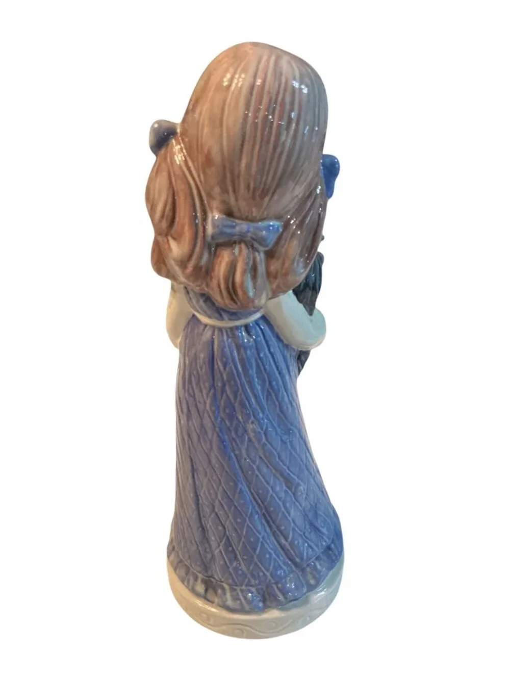 Vintage | Accents | Vintage 7s Ceramic Girl Figurine With Puppy ...